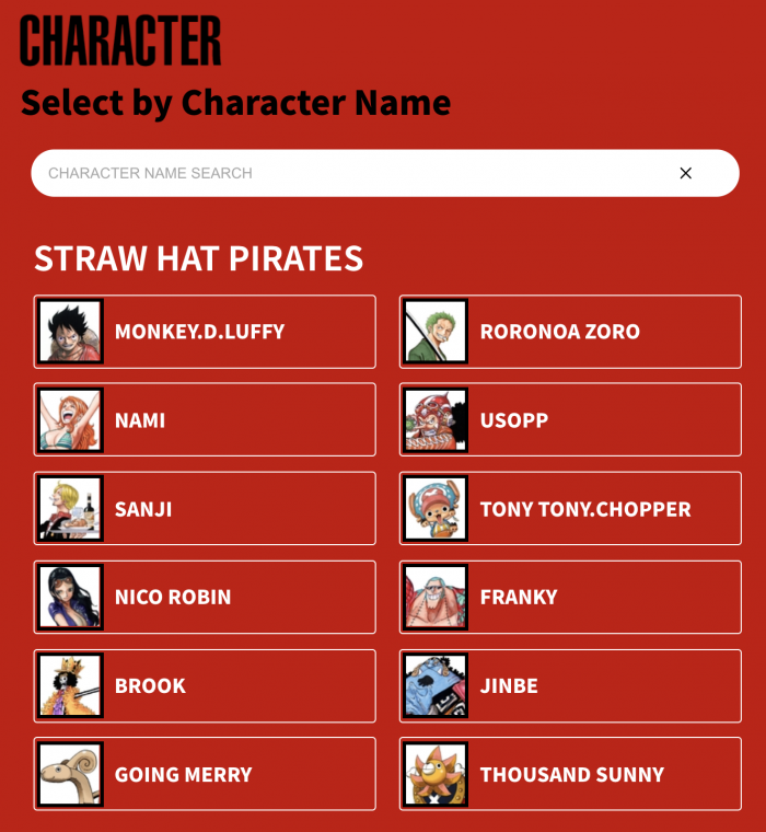 "WORLD TOP 100" 1st Global ONE PIECE Character Popularity Contest Going ...